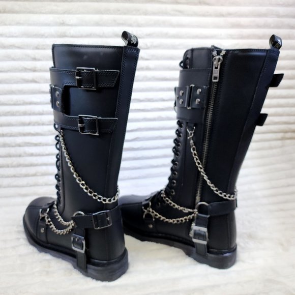Demonia | Shoes | Demonia Bolt 8 Eyelet Knee High Combat Boot | Poshmark